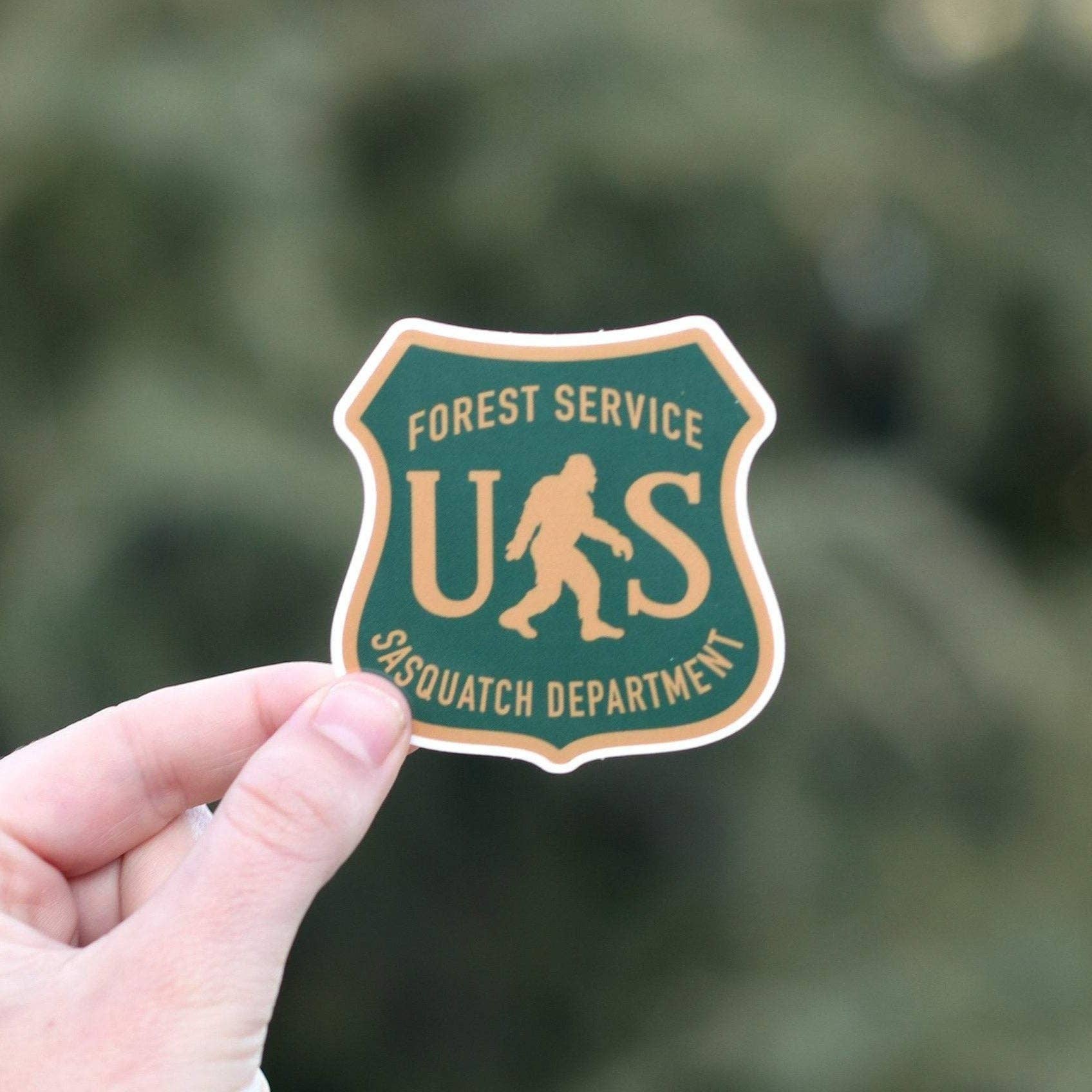 US Forest Service, Sasquatch Department - Bigfoot Sticker | Red Barn ...