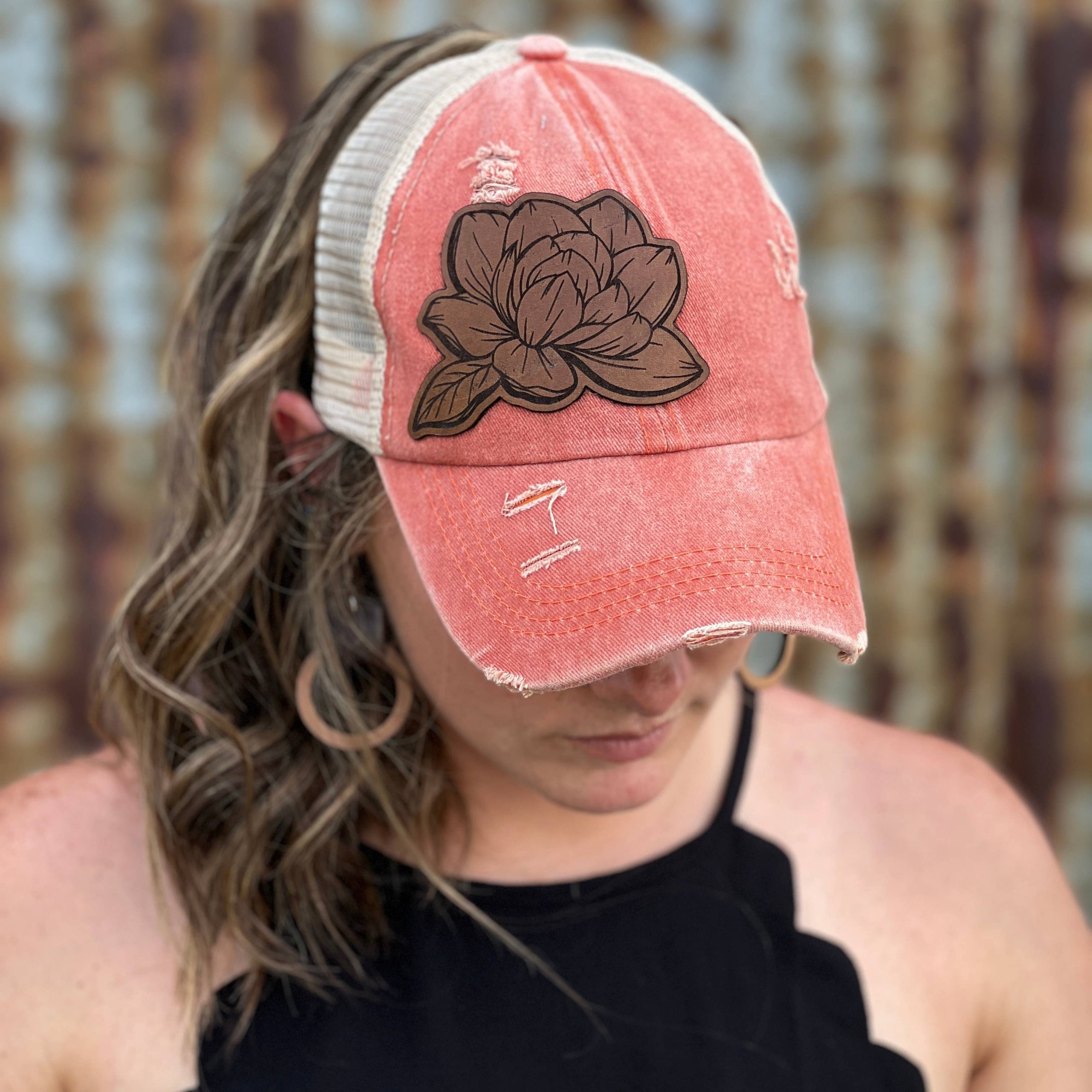 Magnolia Orange Distressed Baseball Cap | Red Barn - Park Rapids, MN