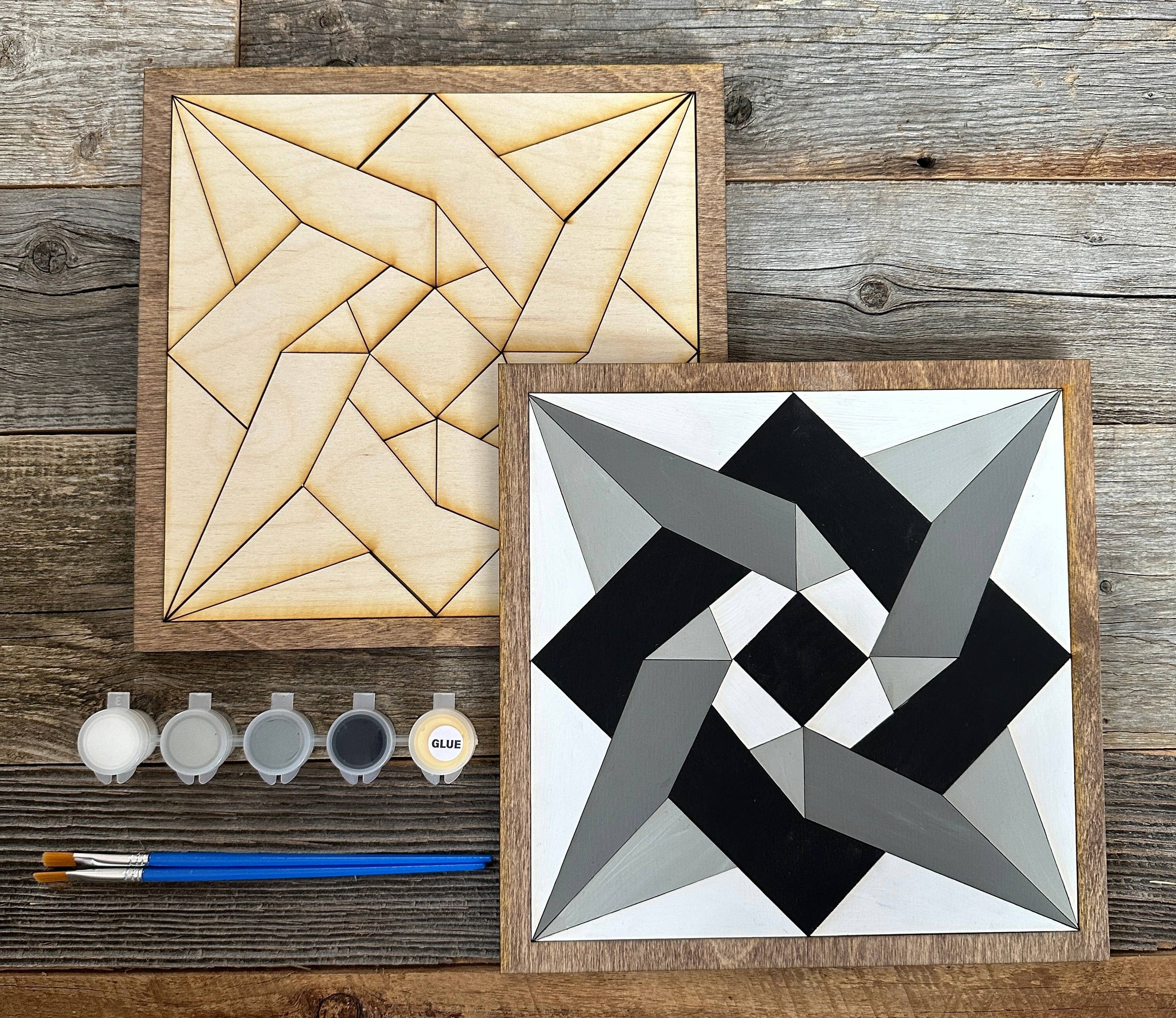 DIY Barn Quilt Pattern Painting Kit | Red Barn - Park Rapids, MN